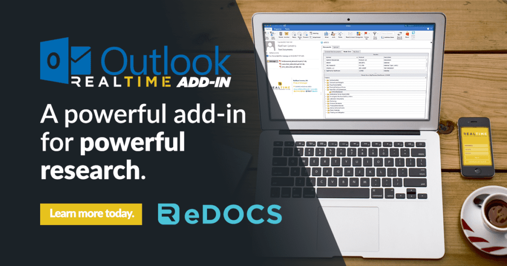 RealTime-eDOCS Now Integrates with Outlook! - RealTime