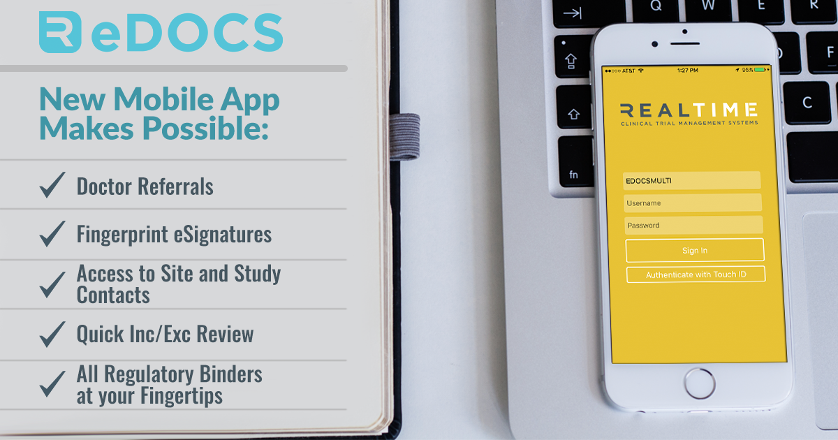 Clinical Trials Mobile App | RealTime CTMS