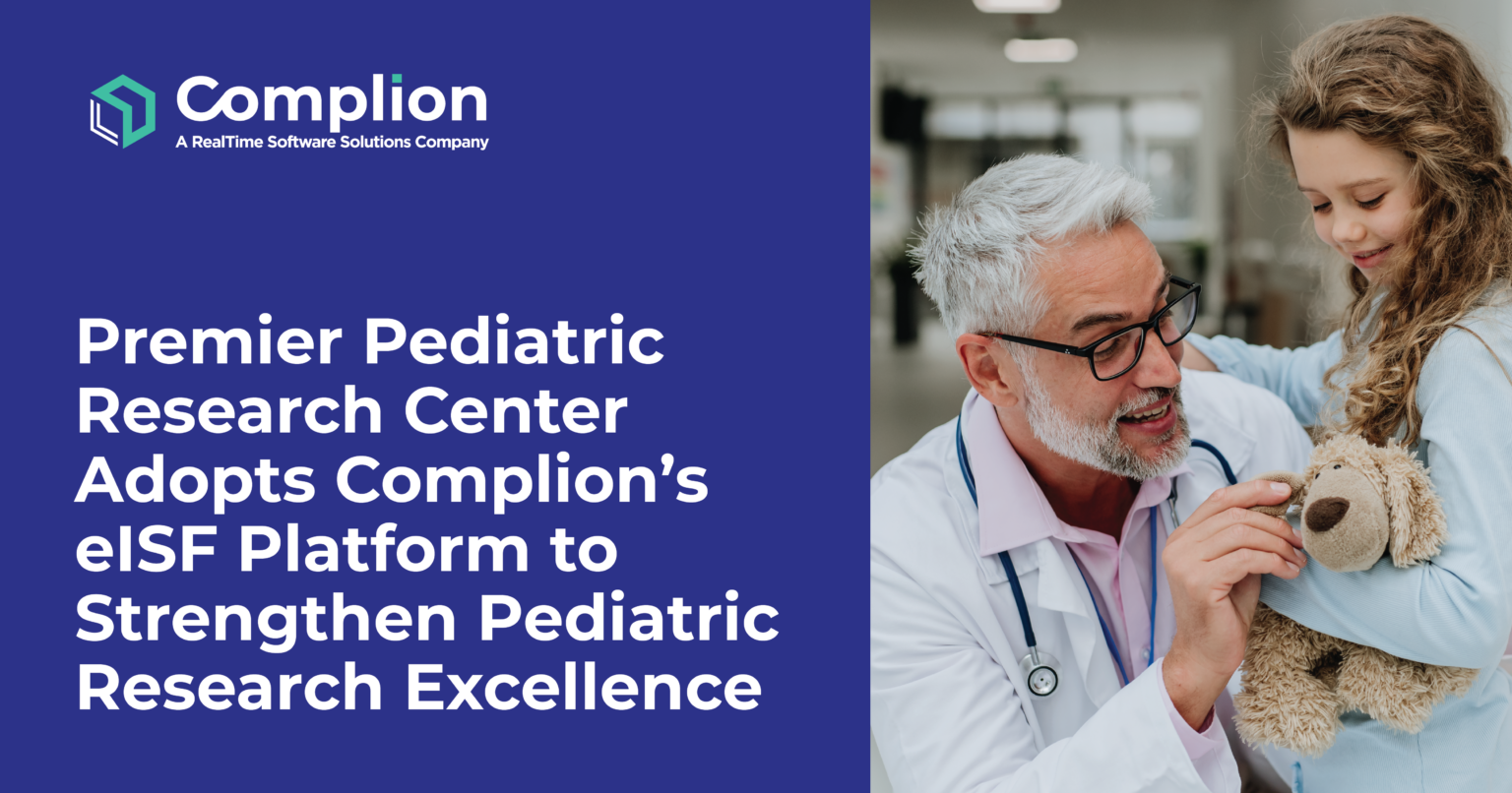 Premier Pediatric Research Center Adopts Complion’s eISF Platform to ...